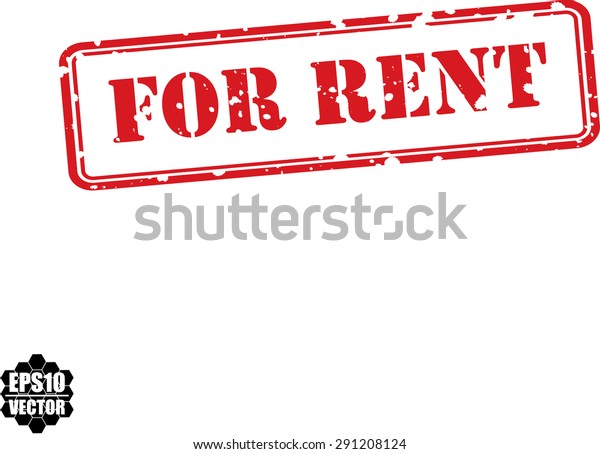Red Grunge Rubber Stamp Word Rent Stock Vector (Royalty Free) 291208124 ...