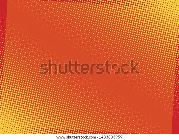 Red Halftone Dots Background Comics Pop Stock Vector (Royalty Free ...