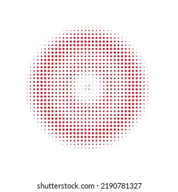 Red Halftone Modern Vector Shape Abstract Stock Vector (Royalty Free ...