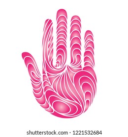 Hopi Hand Hand Sign Vector Illustration Stock Vector (Royalty Free ...