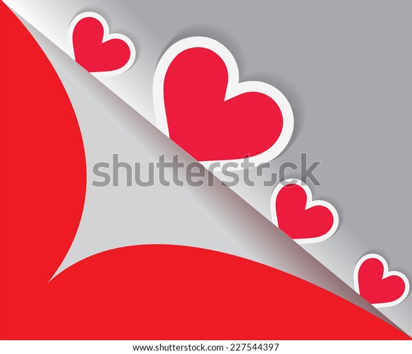 Red Heart Banner Stock Vector (Royalty Free) 227544397 | Shutterstock