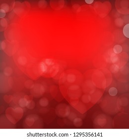 Red Heart Bokeh Background Stock Vector (Royalty Free) 1295356141 ...