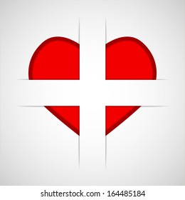Red Heart Paper Stock Vector (Royalty Free) 164485184 | Shutterstock