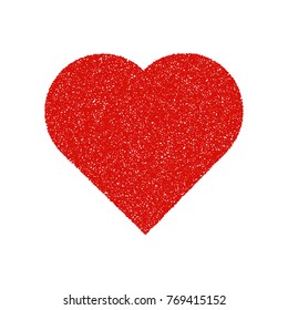 Red Heart Particles On White Background 스톡 일러스트 790374349 | Shutterstock