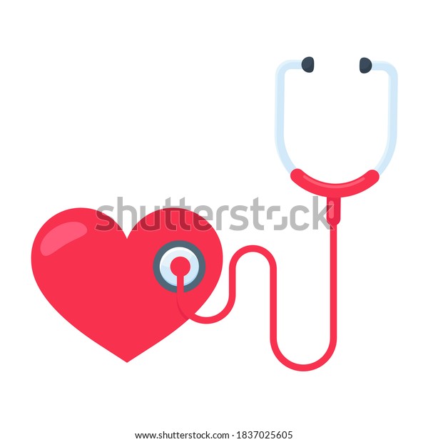 Red Heart Rhythm Chart Concept Exercise Stock Vector (Royalty Free ...