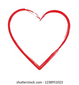 Red Heart Shape Vector Design Element Stock Vector (Royalty Free ...