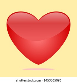 Red Heart Sign Vector Illustration Stock Vector (Royalty Free ...