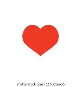 Red Heart Simple Icon Stock Vector (Royalty Free) 1168016656 | Shutterstock