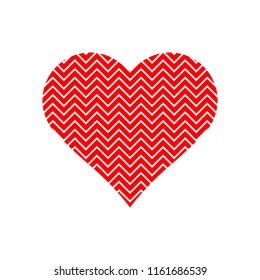 Red Heart Symbol Vector On White: vector de stock (libre de regalías ...