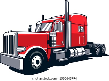 Semi Truck Cartoon Character: Vector có sẵn (miễn phí bản quyền ...