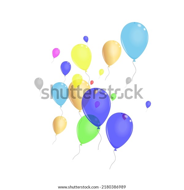 Red Helium Background White Vector Balloon: เวกเตอร์สต็อก (ปลอดค่า ...