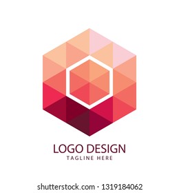 Red Hexagon Logo Design Stock Vector (Royalty Free) 1319184062 ...