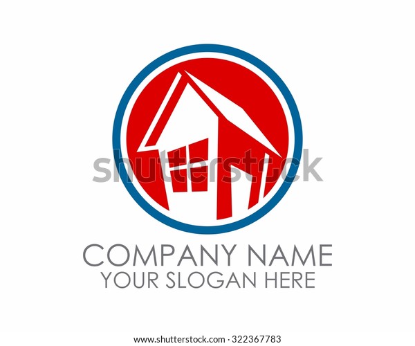 Red House Home Housing Vector Logo Stock Vector (Royalty Free ...