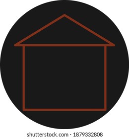 Red House Logo Design Illustrator Stock Vector (Royalty Free ...