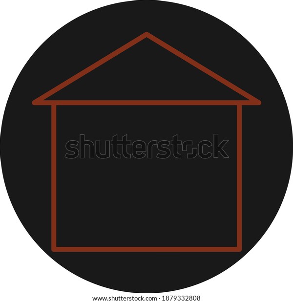 Red House Logo Design Illustrator Stock Vector (Royalty Free ...
