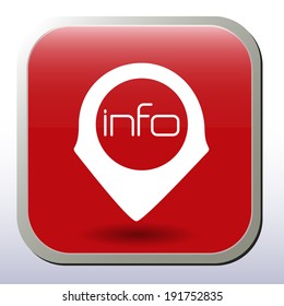 Red Info Sticker Info Graphic Vector Stock Vector (Royalty Free ...