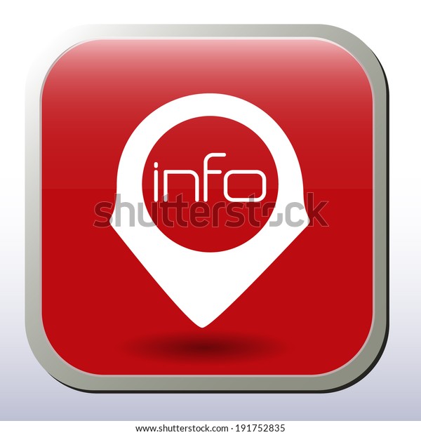 Red Info Sticker Info Graphic Vector Stock Vector (Royalty Free ...