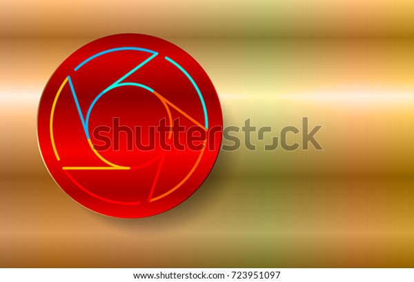 Red Infographic Element Placeholder Text Gold Stock Vector (Royalty ...