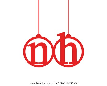 Red Initial Letter Logo Ph Lowercase Stock Vector (Royalty Free) 1064424098