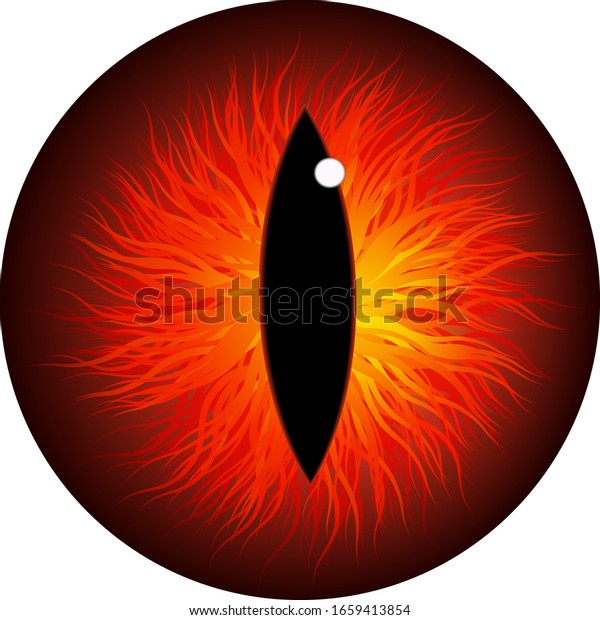 Red Iris Eye Ball Pupil Icon Stock Vector (Royalty Free) 1659413854 ...