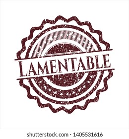 Red Lamentable Distressed Rubber Texture Stock Vector (Royalty Free ...