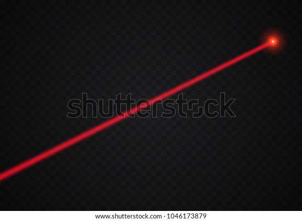 Red Laser Beam On Transparent Background: เวกเตอร์สต็อก (ปลอดค่า ...