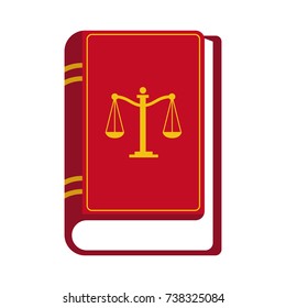 Red Law Book Flat Style Vector Stock Vector (Royalty Free) 738325084 ...