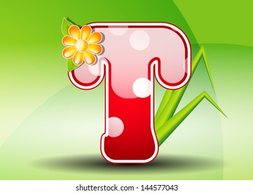 Red Letter T Spots Stock Vector (Royalty Free) 144577043 | Shutterstock