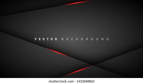 Red Light Line Shadow Dark Grey Stock Vector (Royalty Free) 1432848863 ...