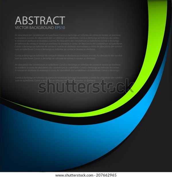 Red Line Green Line On Black Stock Vector (Royalty Free) 207662965 ...