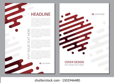 Red Lines Cover Page Design Stock Vector (Royalty Free) 1501946480 ...
