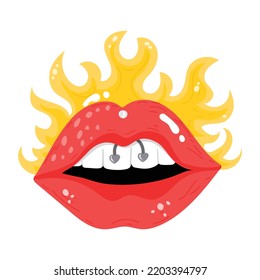 5,998 Fire lips Images, Stock Photos & Vectors | Shutterstock