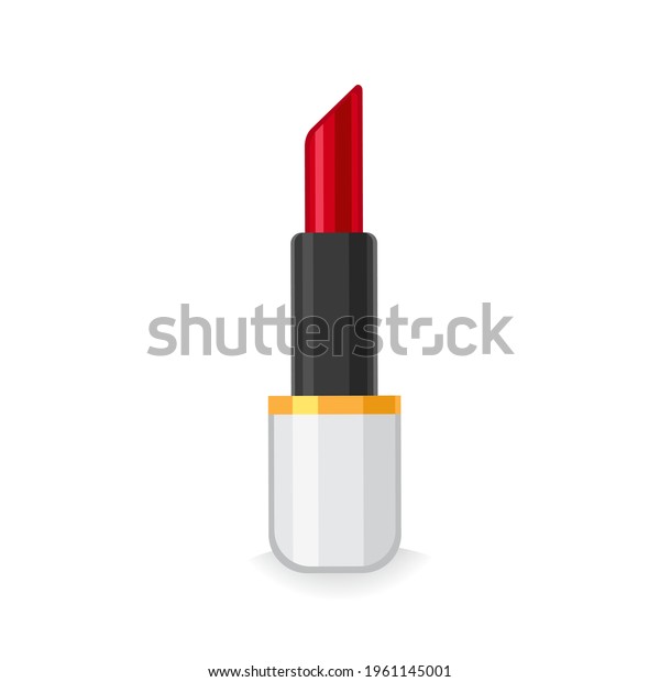 Red Lipstick Lipstick Icon Red Lipstick Stock Vector (Royalty Free ...