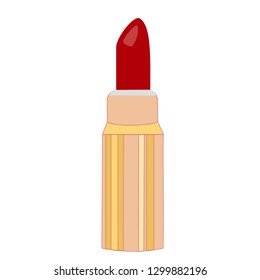Red Lipstick Vector Isolated Stock Vector (Royalty Free) 1299882196 ...