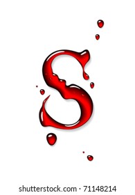 Red Liquid Letter Stock Vector (Royalty Free) 71148214 | Shutterstock