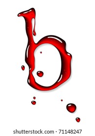 Vektor Stok Red Liquid Letter (Tanpa Royalti) 70845523 | Shutterstock