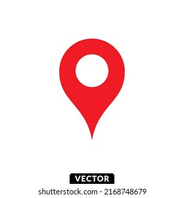Red Location Point Pin Icon Vector Stock Vector (Royalty Free ...