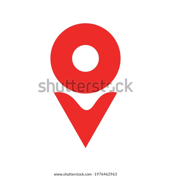 Red Location Symbol Eps 10 Used Stock Vector (Royalty Free) 1976462963 ...