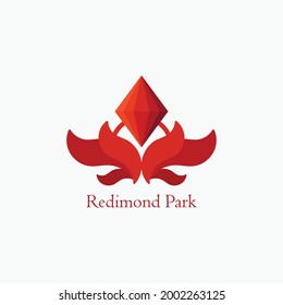 Red Logo Concept Nature Stock Vector (Royalty Free) 2002263125 ...