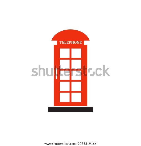Red London Telephone Box Vector Logo Stock Vector (Royalty Free ...