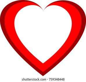 Red Love 3d Design Stock Vector (Royalty Free) 759348448 | Shutterstock