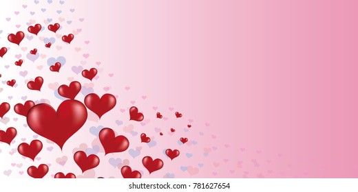Red Love Background Vector Abstract Template Stock Vector (Royalty Free ...