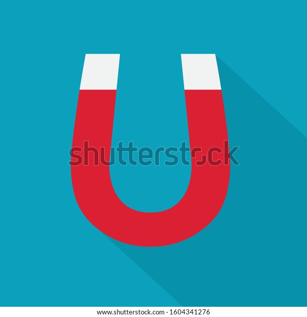Red Magnet Icon Vector Illustration Stock Vector (Royalty Free ...