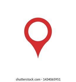 Red Map Pin Icon Logo Stock Vector (Royalty Free) 1434065951 | Shutterstock