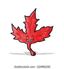 Red Maple Leaf Cartoon Character Stock Vector (Royalty Free) 116647915