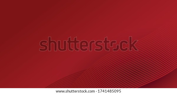 Red Maroon Background 3d Modern Wave 库存矢量图（免版税）1741485095