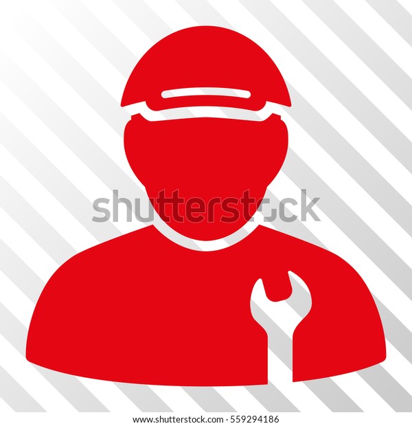 Red Mechanic Toolbar Pictogram Vector Pictograph Stock Vector (Royalty ...