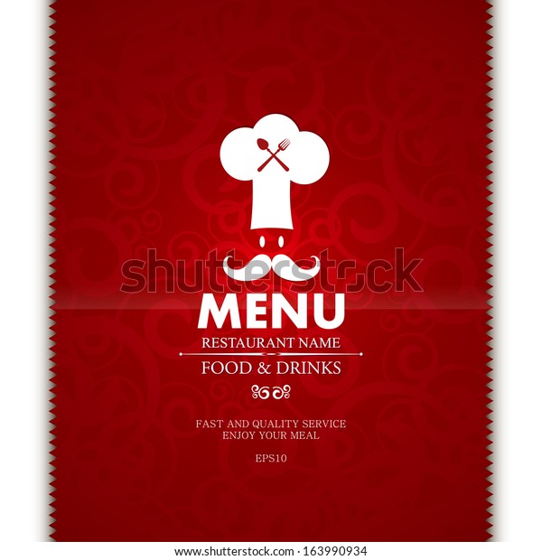 Red Menu Restaurant Stock Vector (Royalty Free) 163990934 | Shutterstock