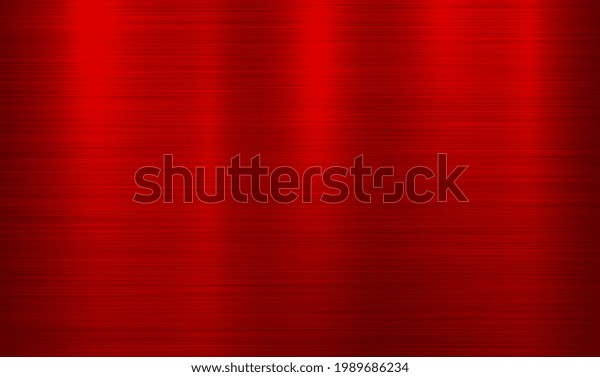 Fondo de tecnología abstracta de metal rojo con textura pulida ...