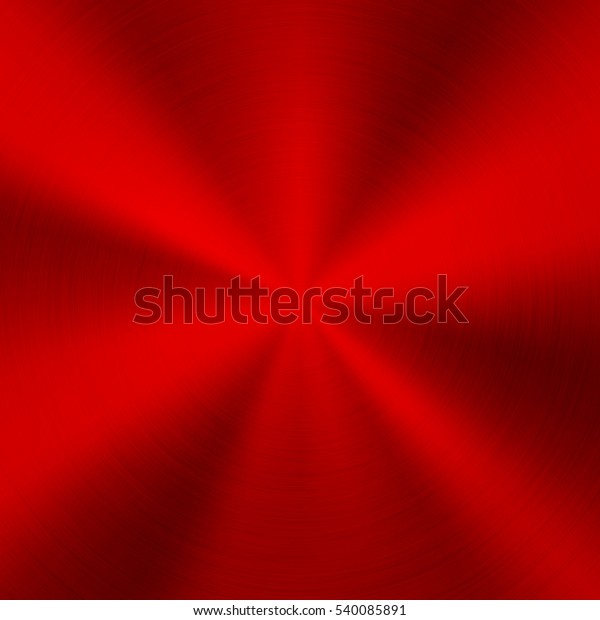 Red Metal Technology Background Polished Brushed Stock Vector (Royalty ...